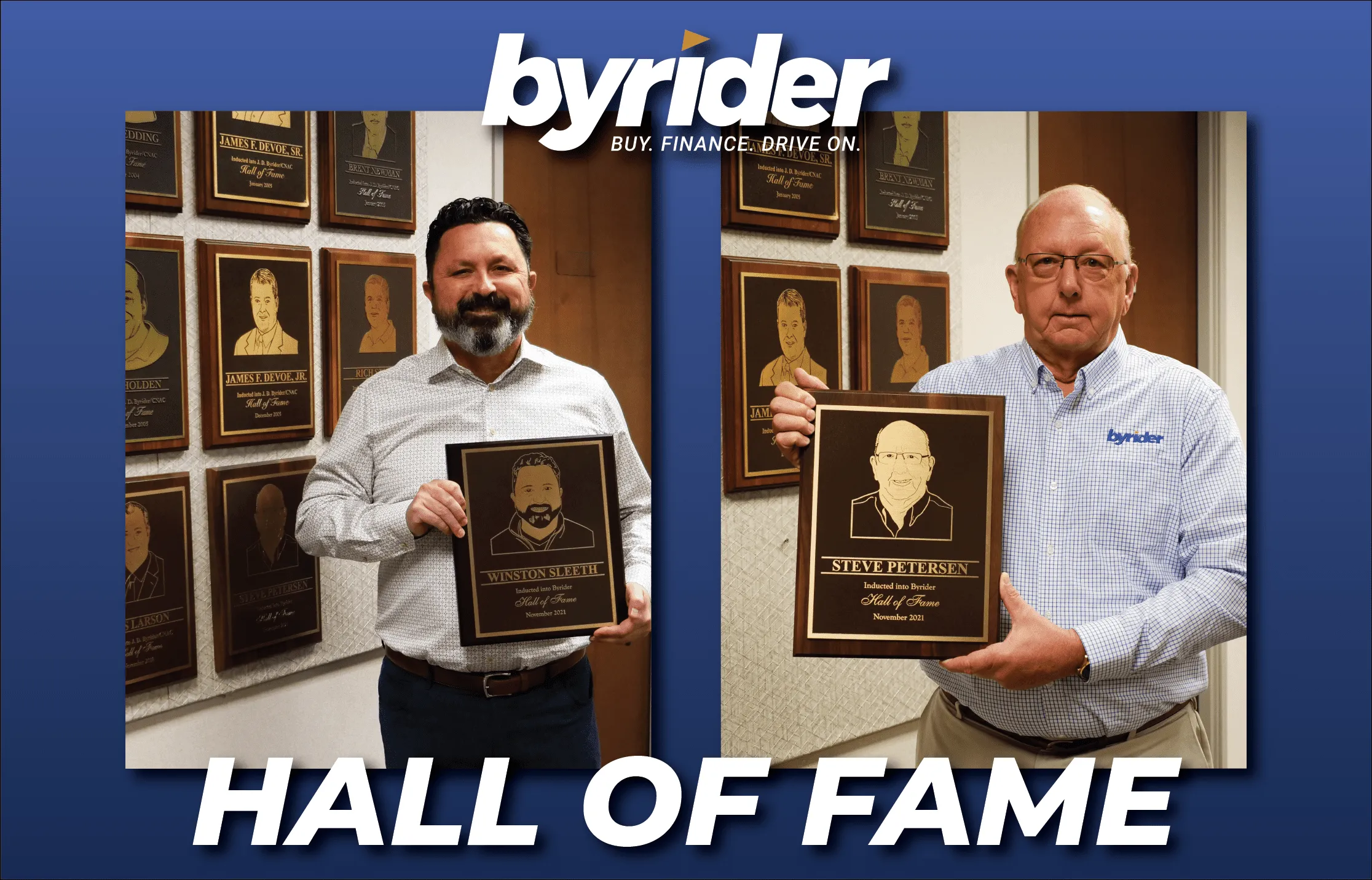 Byrider Inducts Two Into Its Hall of Fame - Byrider Franchise